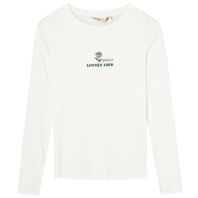 布景长袖印花外穿内搭T恤