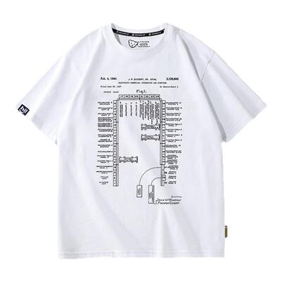 Eniac计算机专利编程夏季男短袖T恤工程师学生儿童IT衣服纯棉定制