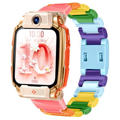 适用于小天才z11/z10/z9/z8a表带z6pro闪扣腕带z6a/z7s磁吸式D5/U5/N5/Q3手表链z2/z5/d3/q2a积木卡通替换带