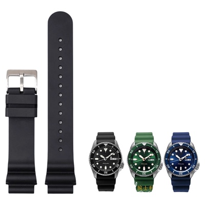 FKM氟橡胶表带20/22mm防汗透气