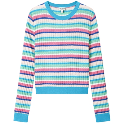 JuicyCouture橘滋条纹毛衣