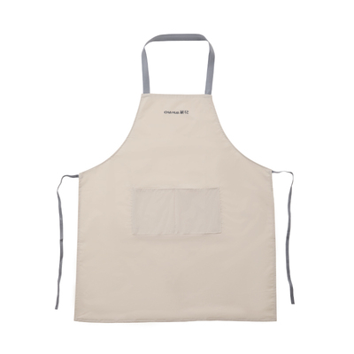 茶花围裙厨房家用防水防油污渍做饭罩衣女围腰餐饮工作专用大口袋