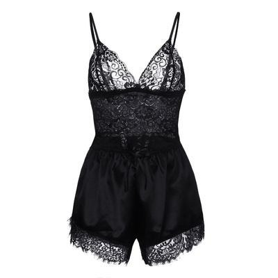 超薄蕾丝性感睡衣套装