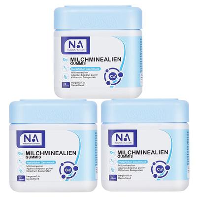 3瓶NA乳钙软糖补钙铁锌孕期牛乳钙片中老年人儿童学生成人钙正品