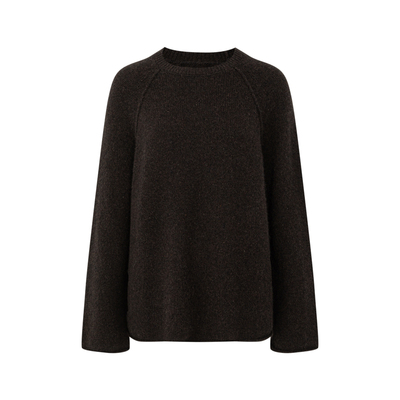 山羊绒圆领休闲针织毛衣