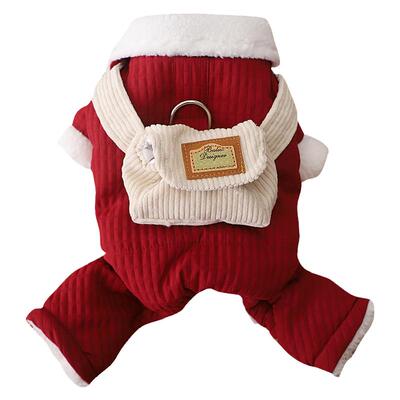 贴标棉衣冬季小背包小狗棉服冬款