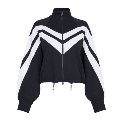 婉甸黑色长袖毛织开衫