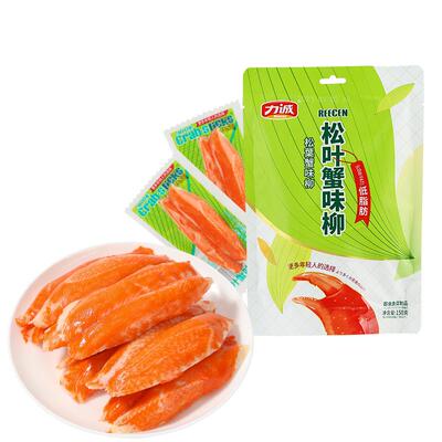 力诚松叶蟹柳蟹肉棒低脂寿司饭团