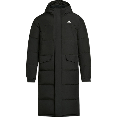 Adidas/阿迪达斯正品冬季男女连帽保暖长款运动休闲羽绒服KF6748