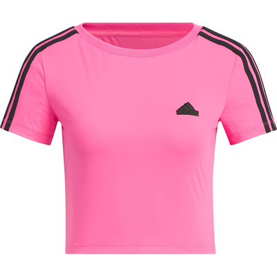 Adidas/阿迪达斯正品新款女士短款时尚轻盈短袖T恤JV9859