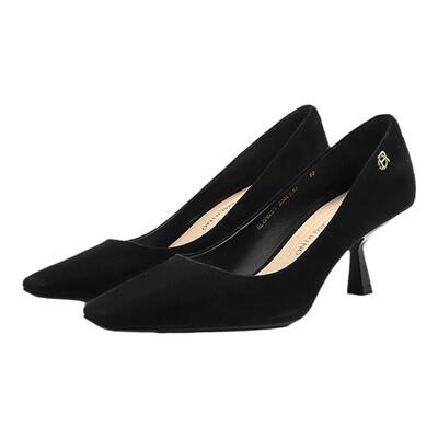 诺贝达高跟鞋通勤风水钻单鞋