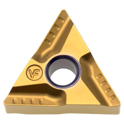 陶瓷涂层更耐磨，半精车刀片