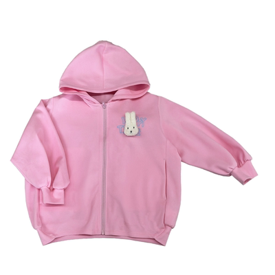 Qimoo淇木25秋季新款童装男女童毛绒玩偶连帽外套QSS3WC106A