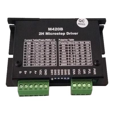 28/35/42步进电机DM430/m420b/m415b 128细分24v微型2a步进驱动器