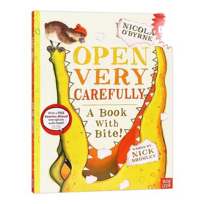 英文原版绘本 Open Very Carefully 英国水石书店童书大奖获得者Nicola O'Byrne作品 儿童情商培养图画书家庭亲子教育大开本洞洞书
