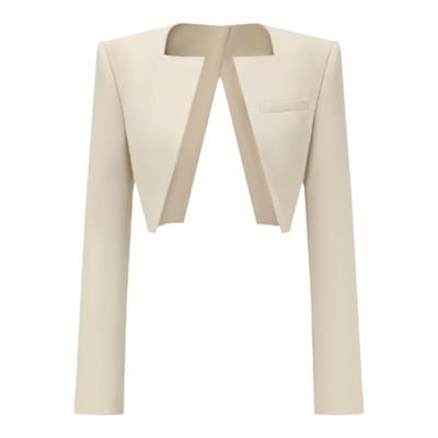 OUDE WAAG  高级质感简洁精裁刀锋西装袖