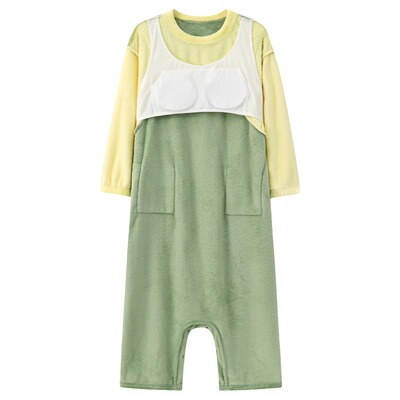 连体睡衣女冬加厚珊瑚绒长款睡裙