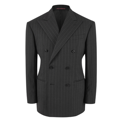Super110免烫条纹羊毛西装套装