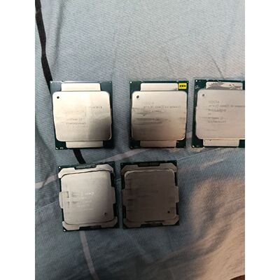 可维修议价  一共5个E5洋处理器一起卖一个80现货2630V3有一个263