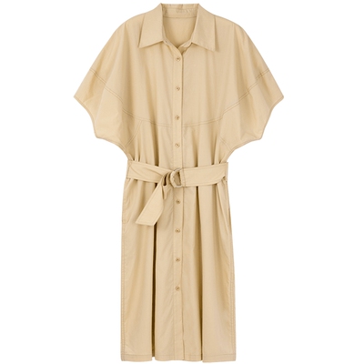 MindBridge纯色衬衫裙