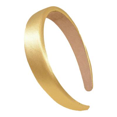 蓝色复古缎面发箍！宽边气质头箍