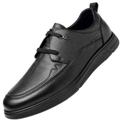 强人3515大码皮鞋男45真皮系带低帮鞋子46加大加宽男士休闲皮鞋47