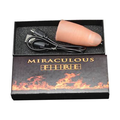 魔术道具 舞台 疯狂燃烧电火花点火器 充电版 拇指套空手出火魔术