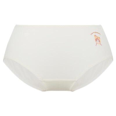 爱慕少女云朵一体织中腰平角裤