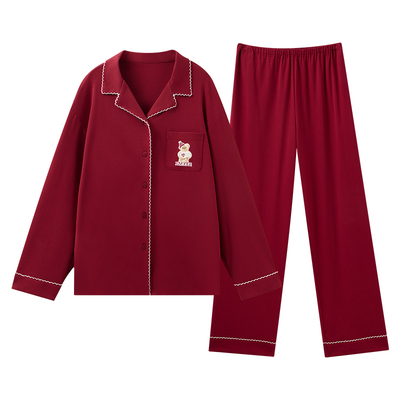 嫚熙纯棉女士情侣新婚家居服套装