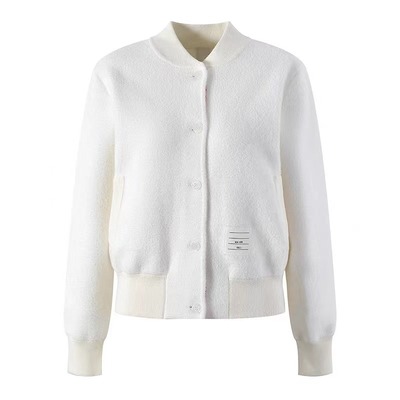 TB全羊毛女款夹克短上衣大衣外套