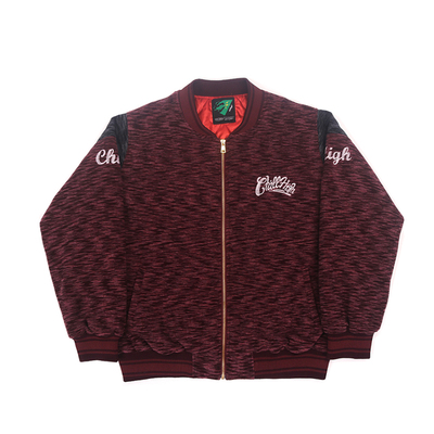 提花刺绣街头加厚保暖防风棒球服