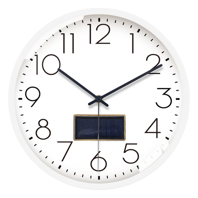 tqj太阳能电波钟简约客厅家用