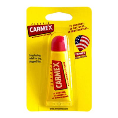 【正品】Carmex小蜜缇润唇膏女小黄管唇膜淡化唇纹保湿滋润补水