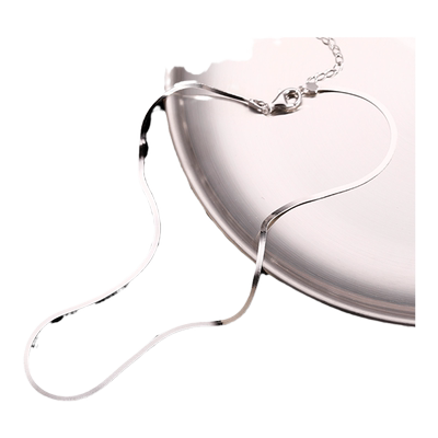 银奥925纯银蛇骨链女项圈