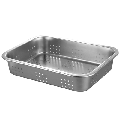 304不锈钢冲孔方盆份数盆