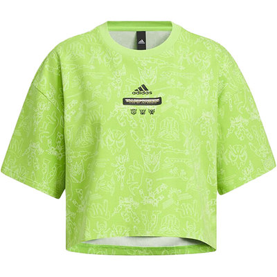 Adidas/阿迪达斯训练休闲圆领T恤