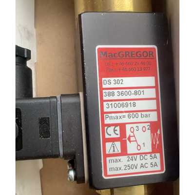 议价DS302 3883600-801 31006918 MacGregor麦基嘉 船用压力开关