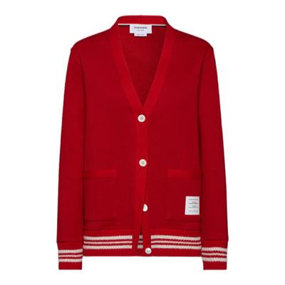 [五折优惠]THOM BROWNE 女士春夏回纹针织 V 领开衫