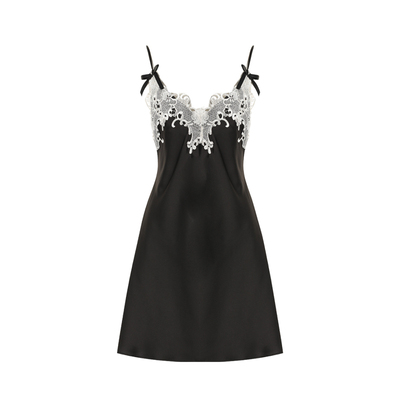 dplaysweet黑色吊带裙睡裙