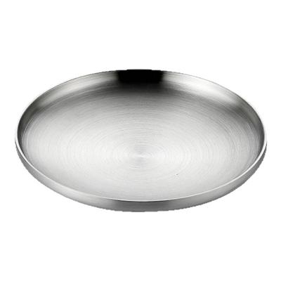 onlycook双层隔热盘子食品级304