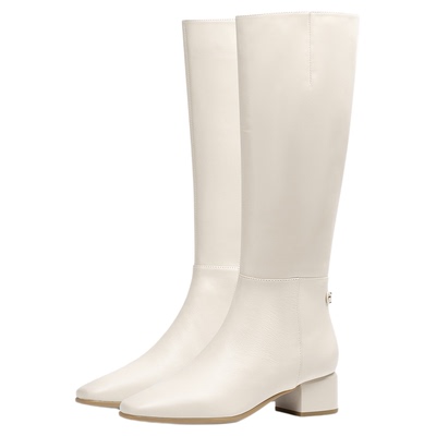 蹀愫厚底显瘦时装靴女靴方头短靴