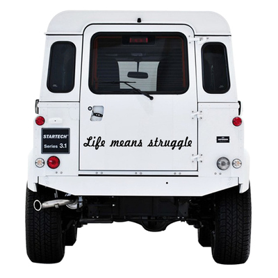 生活就是奋斗励志英文车贴