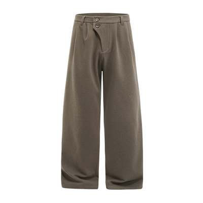 第四区双排扣2025新款宽松西裤