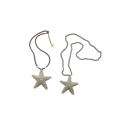 海岛度假风海星手工串珠长项链