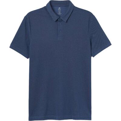 HM男装polo夏季商务休闲短袖衫