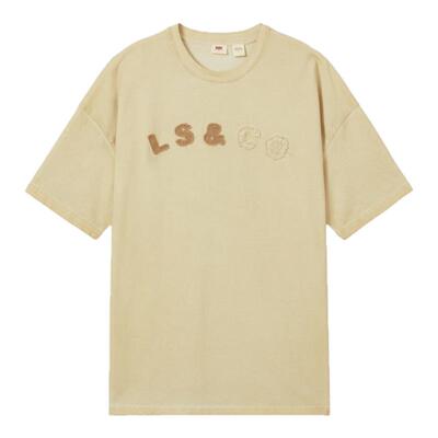 李维斯男士美式水洗做旧短袖T恤