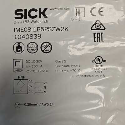 询价/西克接近开关IME081B5PSZW2K订货号10408