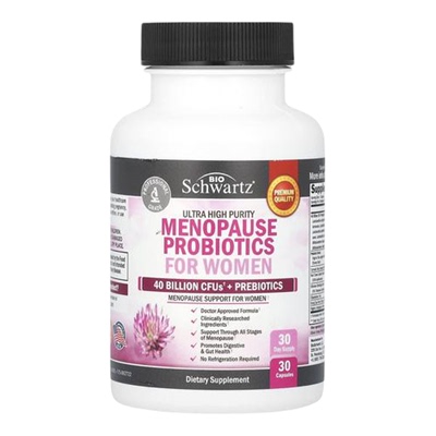 BioSchwartz更年女性益生菌健康代谢舒缓心绪400亿CFU益生元肠胃