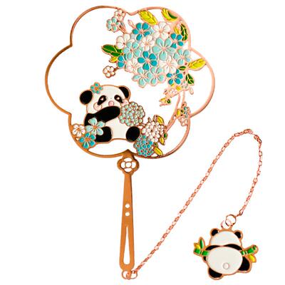 春晼晚熊猫团扇书签精选东方美物