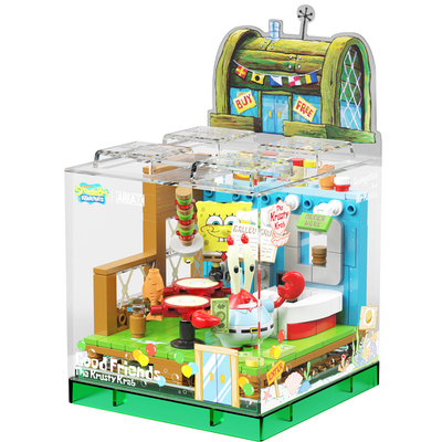 AREAX砖区海绵宝宝积木玩具礼物